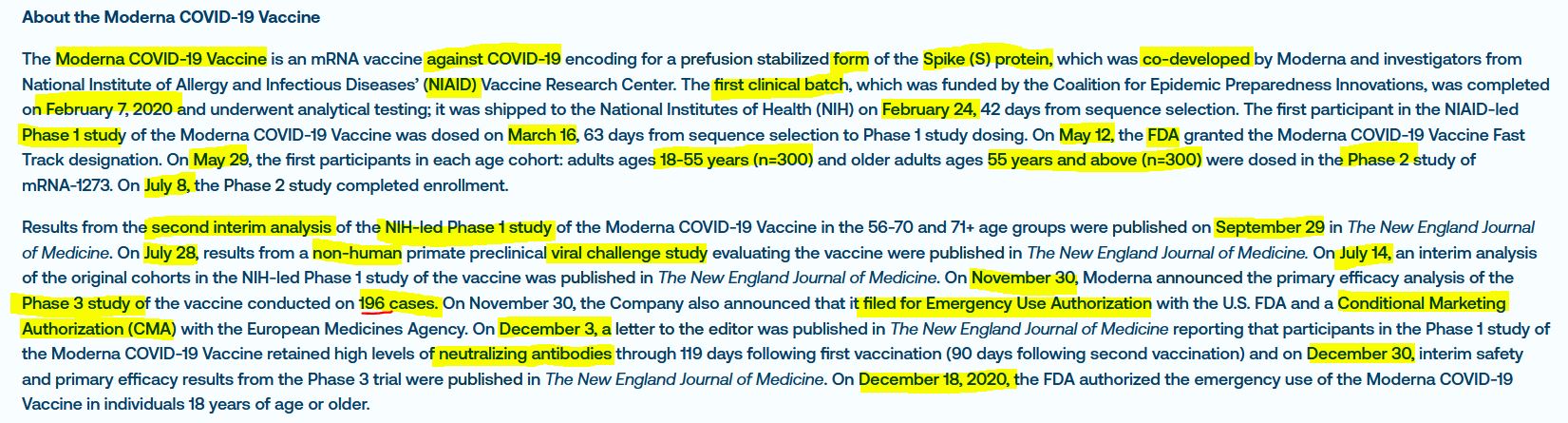 Moderna | Totality of Evidence