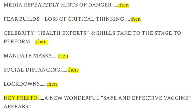 Problem – Reaction – Solution | Totality of Evidence