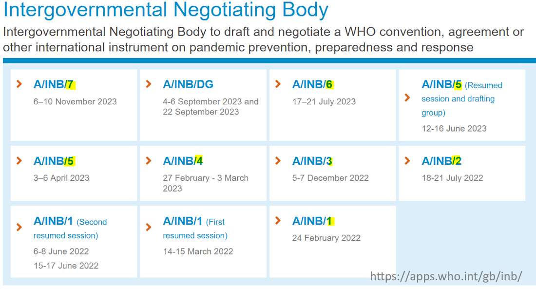 WHO “Pandemic Treaty” vs Amendments to Existing International Health ...