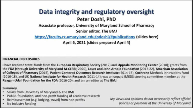 Dr Peter Doshi | Totality of Evidence